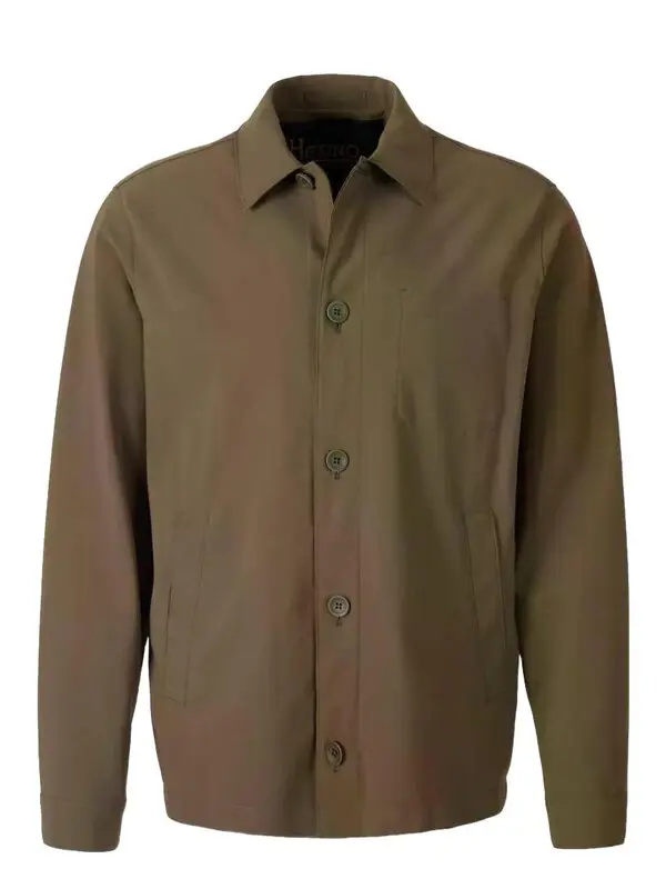 Herno Button Pocket Shirt Jacket - Green