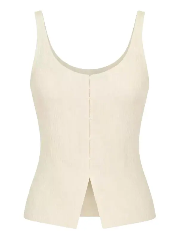 REFORMATION Eloise Cotton Tank Top - Neutrals