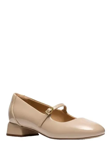 Clarks Daiss Bar Mary Jane Pump - Beige Patent
