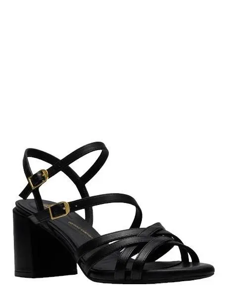 Clarks Ezoria Strappy Sandal - Black Leather