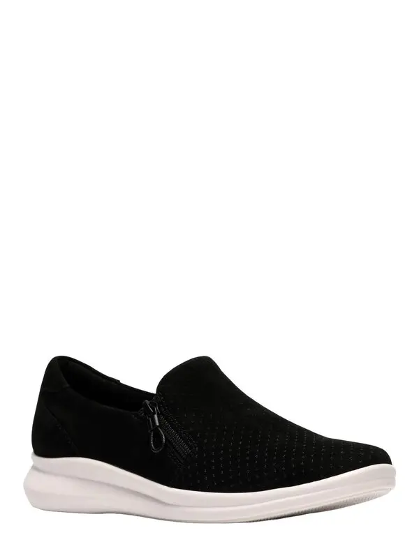 Clarks Lynell Sky Sneakers - Black Nubuck