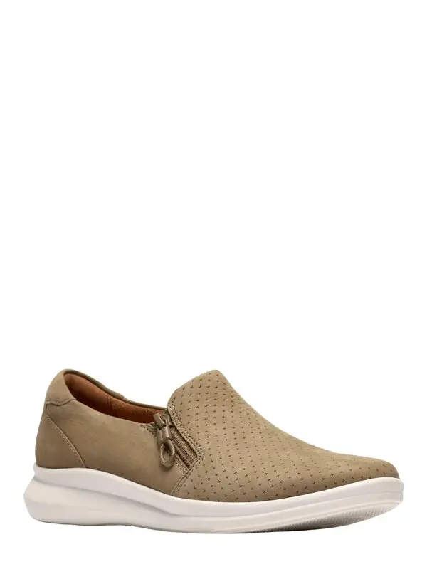 Clarks Lynell Sky Sneakers - Stone Nubuck