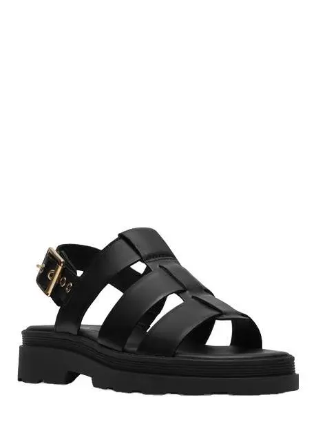 Clarks Orinoco Strappy Sandal - Black Leather