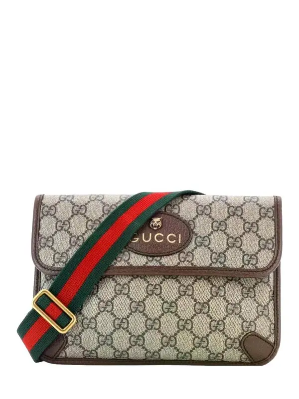 Gucci Neo Vintage Gg Coated Canvas Belt Bag - Brown
