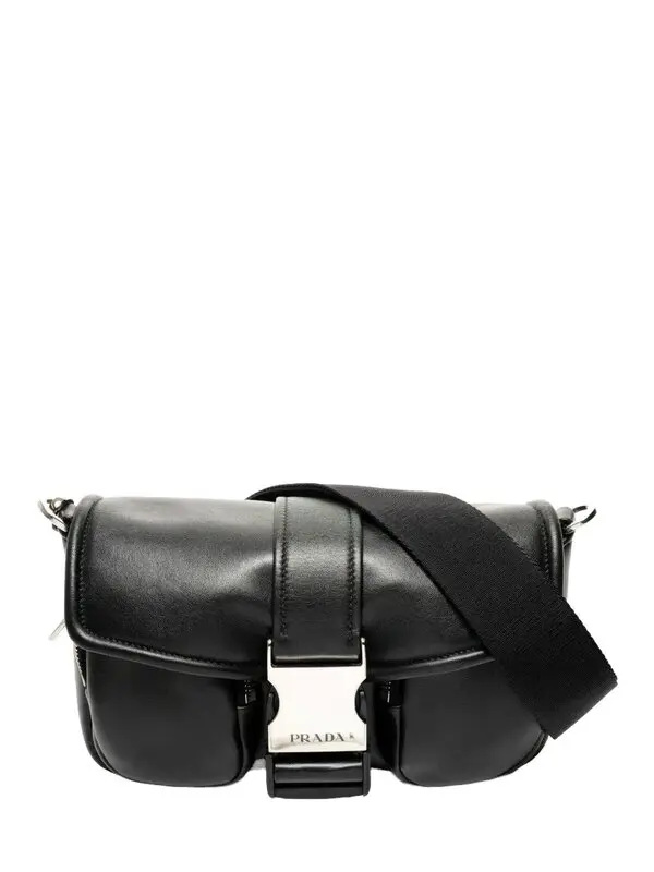 Prada Pocket Shoulder Bag - Black