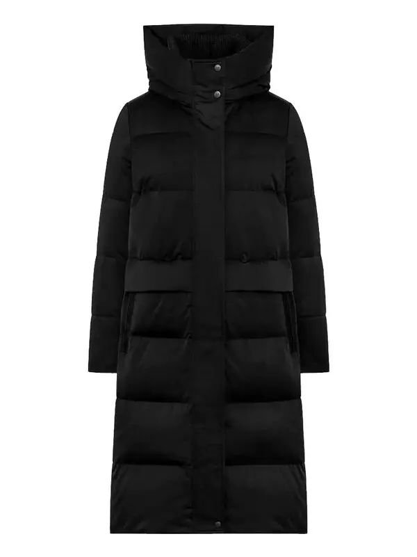 DUNO Hooded Puffer Jacket - Black