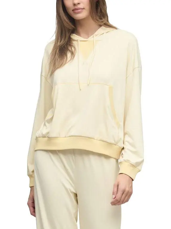 Barefoot Dreams Butterchic Crop Hoodie - Daffodil