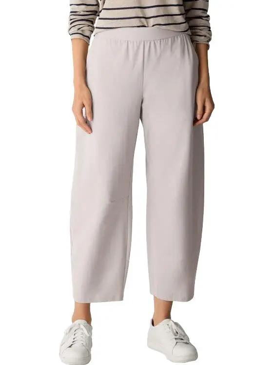 Eileen Fisher High-waisted Ankle Pants - Dove