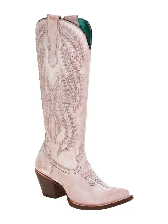 CORRAL Embroidered Western Boots - Rose