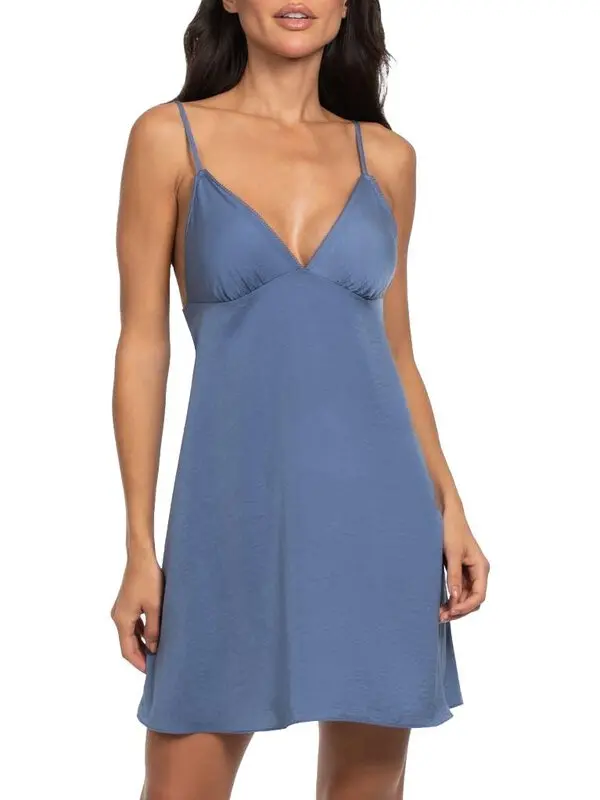 MIDNIGHT BAKERY Satin Chemise - Den