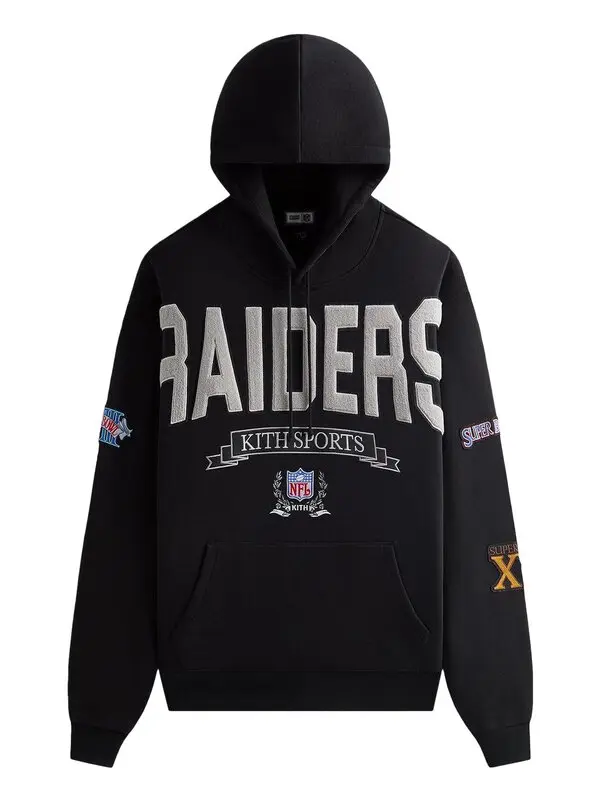 Kith 47 For The Nfl: Raiders Nelson Hoodie - Black