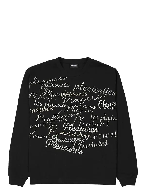 PLEASURES Shatter Long-sleeve Shirt - Black