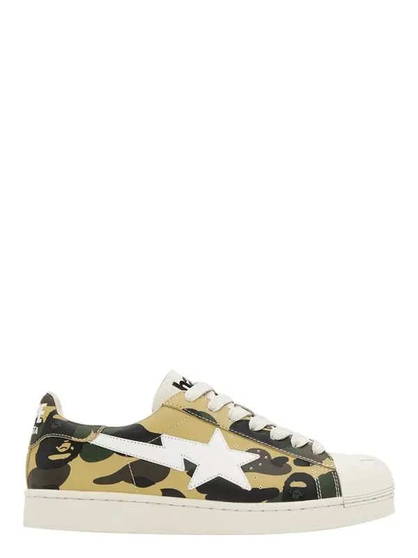 BAPE Skullsta Camo Sneakers - Yellow