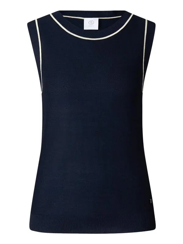 Bogner Knitted Top - Navy Blue