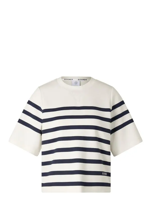Bogner Striped Stacey Shirt - Off-white/navy Blue
