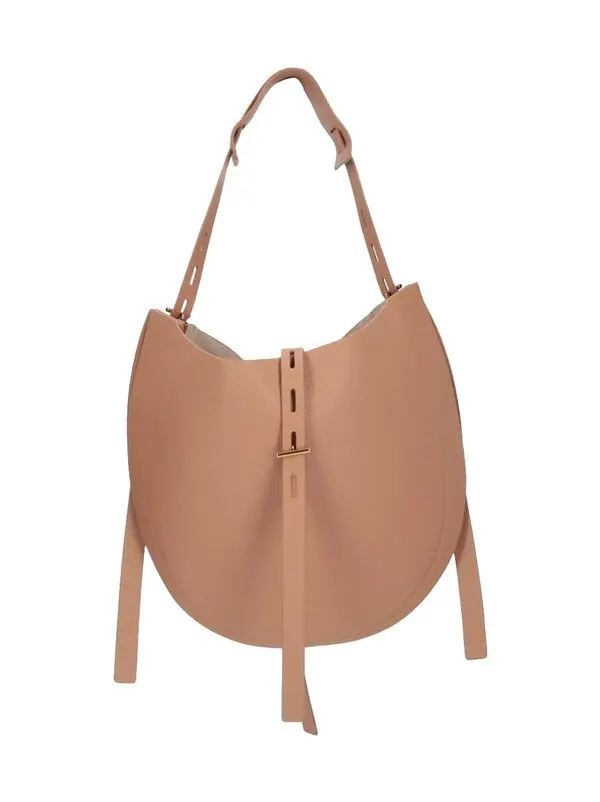 MINOBOSSI Leather Hobo Bag - Pink