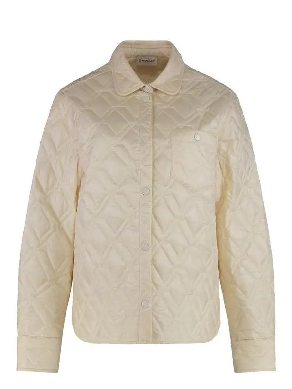 Moncler Padded Shirt Jacket - Beige
