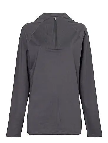 CONDITION Core Quarter Zip Stretch-woven Top - Graphite