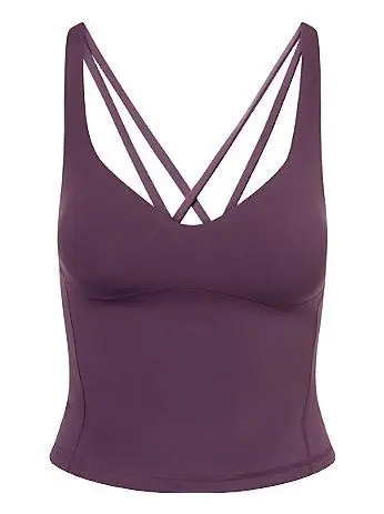 Bo+tee Stretch-woven Tank Top - Purple