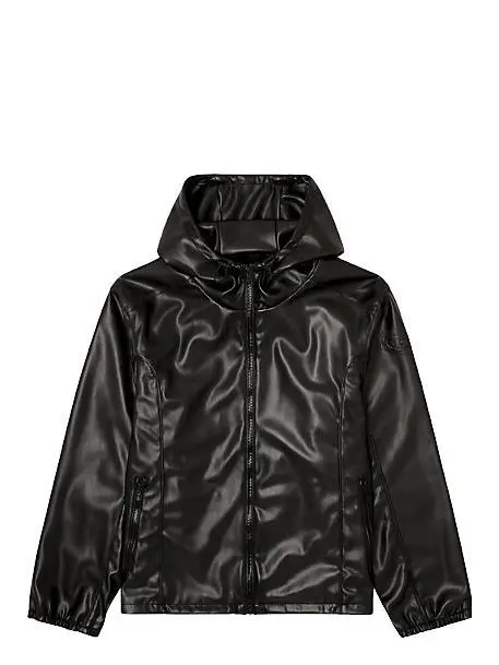 DIESEL J-hives Hooded Faux-leather Windbreaker Jacket - 9xx