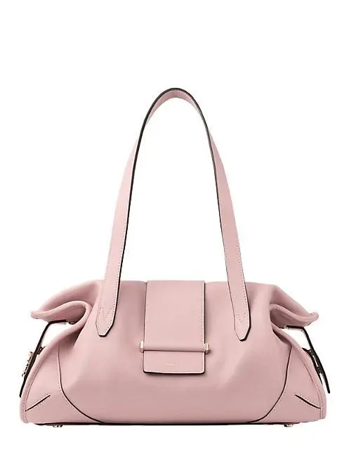 JIMMY CHOO Medium Leather Shoulder Bag - Rose/shiny Gold