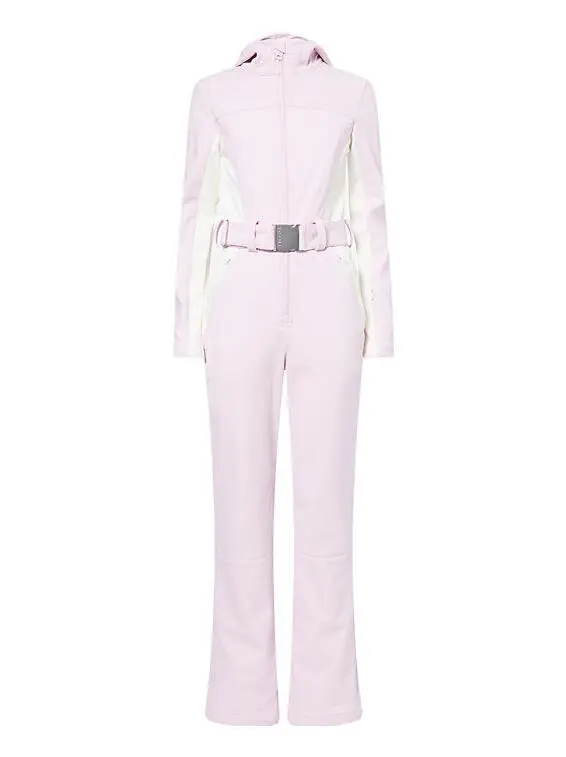 Bo+tee Hooded Fitted Waterproof-shell Ski Suit - Powder Pink