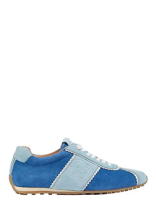 LK BENNETT Spring Suede Trainers - Blu-french Blue