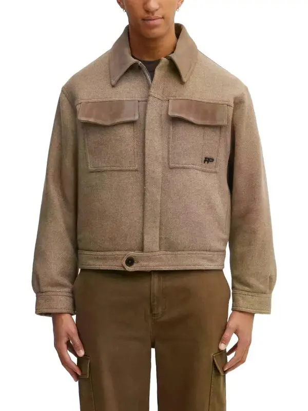 Filling Pieces Box Varsity Jacket - Neutrals