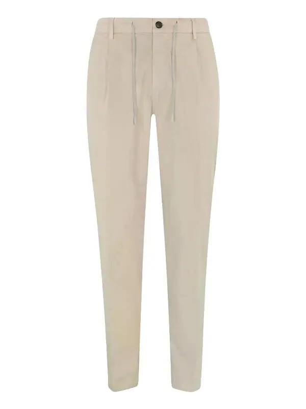 Eleventy Drawstring-waist Trousers - Neutrals