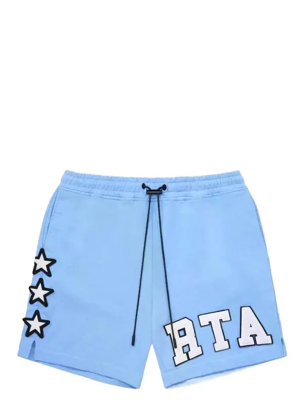 RtA Star-appliqué Track Shorts - Blue