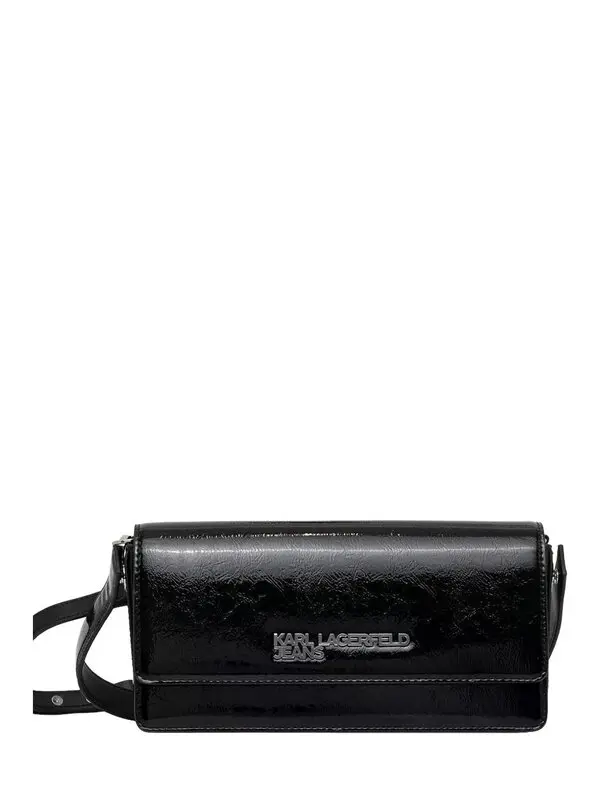 Karl Lagerfeld Logo Plaque Tote - Black