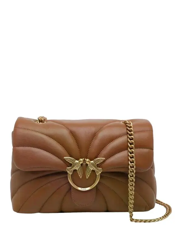 Pinko Love Puff Quilted Shoulder Bag - Brown