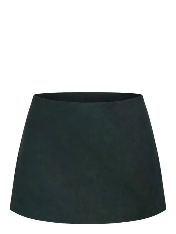 REFORMATION Mia Linen Skort - Green