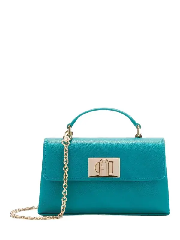 Furla Grained Printed Mini Bag - Blue