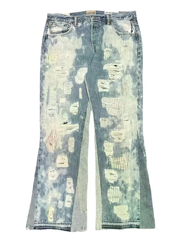 GALLERY DEPT. Los Olivos La Distressed Flared Jeans - Blue