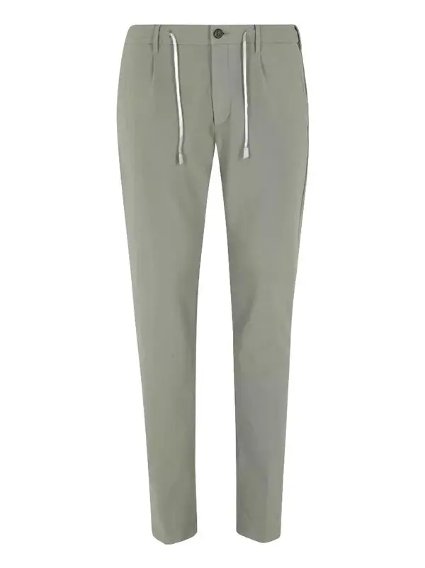 Eleventy Drawstring-waist Trousers - Green