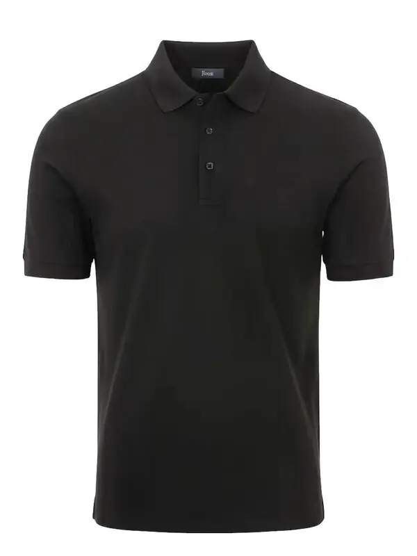 Herno Buttoned T-shirt - Black