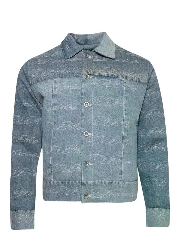 WHO DECIDES WAR BY EV BRAVADO Signature Trucker Jacket - Blue