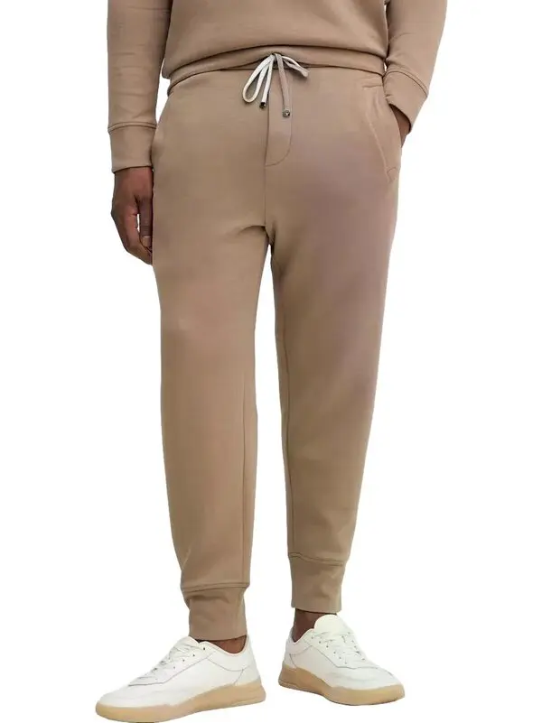 Emporio Armani Drawstring Logo-detail Track Pants - Neutrals