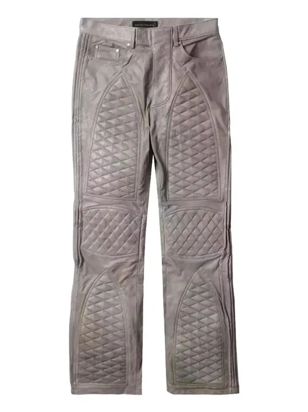 WHO DECIDES WAR BY EV BRAVADO Quilted Trousers - Grey