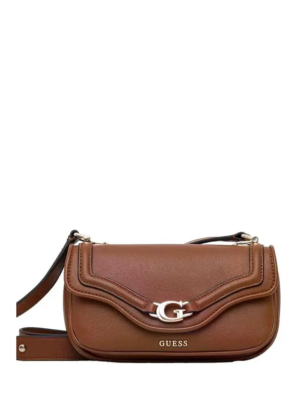 Guess Logo Crossbody Bag - Brown
