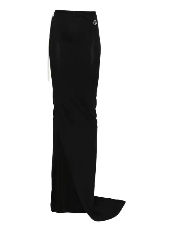 MONCLER + RICK OWENS Slit Skirt - Black