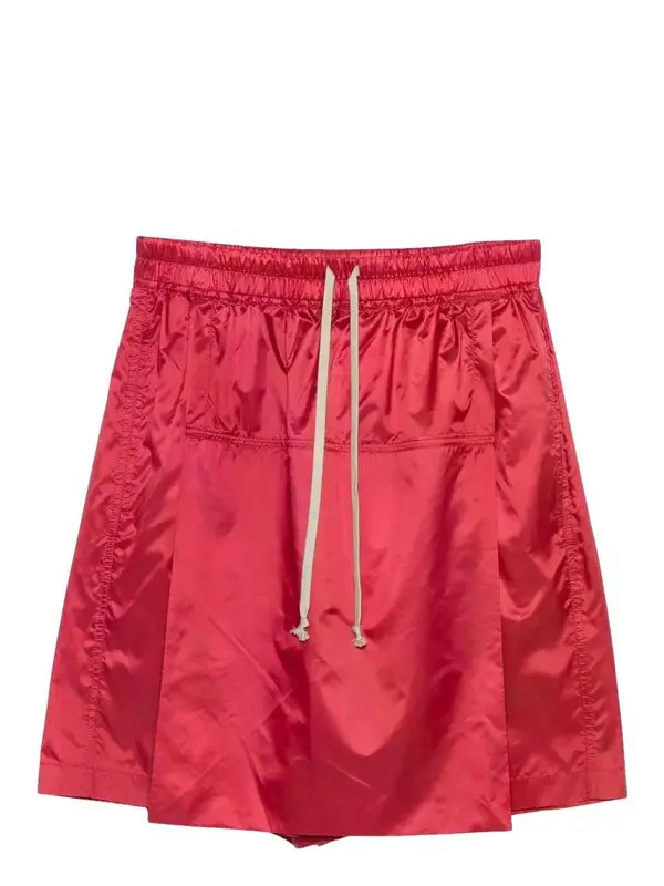 MONCLER + RICK OWENS Drawstring Knee Length Shorts - Red