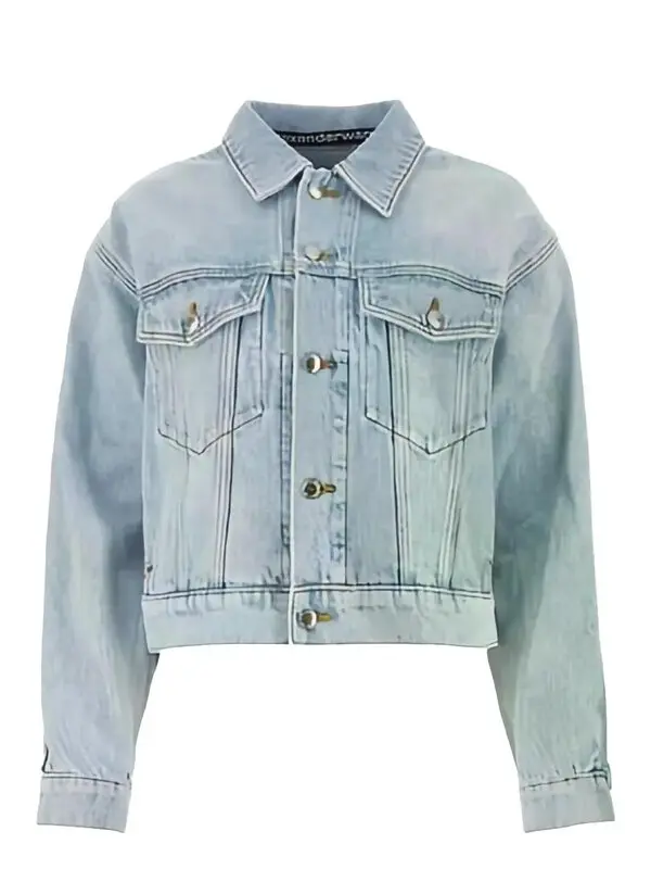 Alexander Wang Caged Denim Jacket - Blue