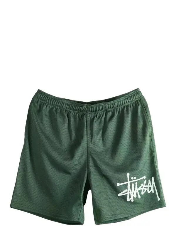 StÜssy Logo-print Shorts - Green