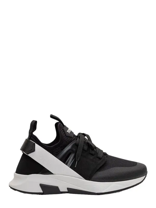 TOM FORD Leather Jago Sneakers - Black