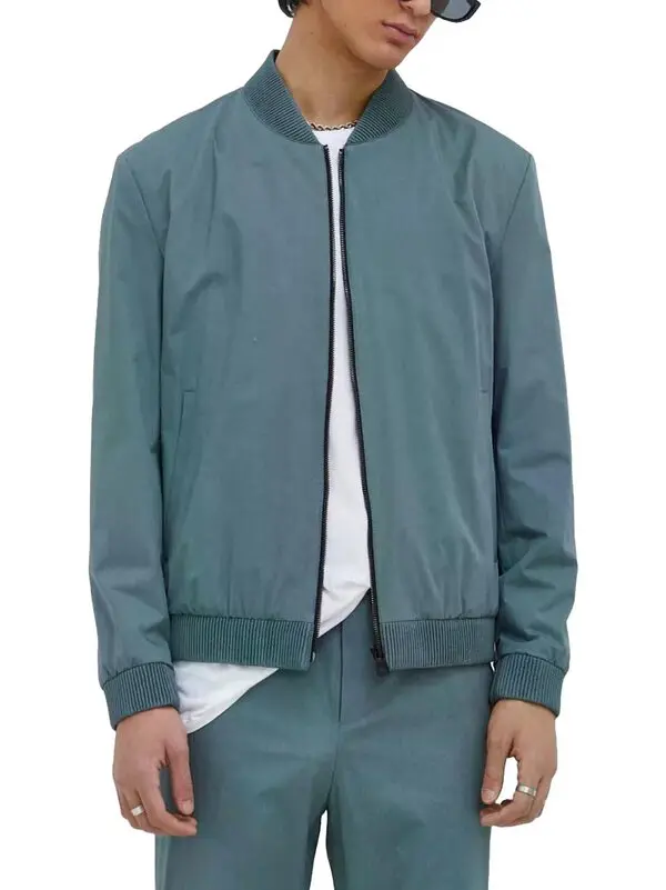 Hugo Baseball-collar Bomber Jacket - Green