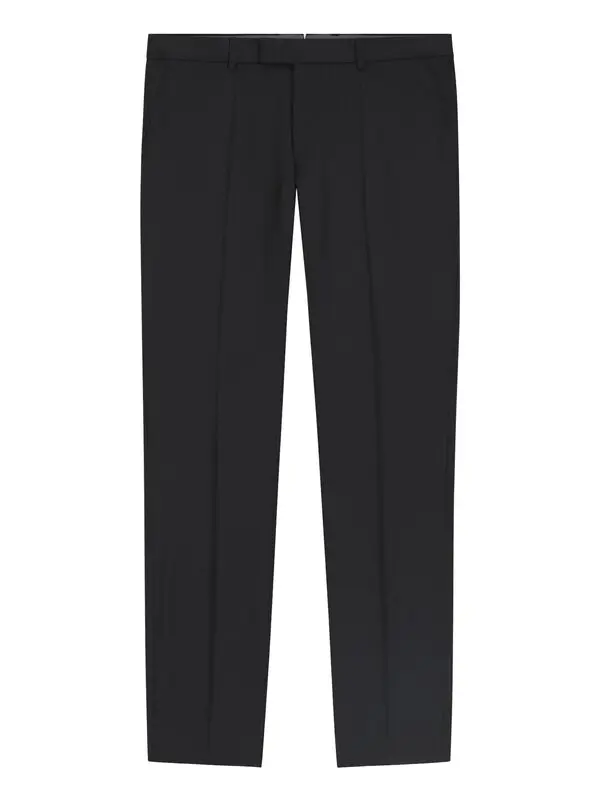 BOSS Slim-fit Stretch Wool Trousers - Light Grey