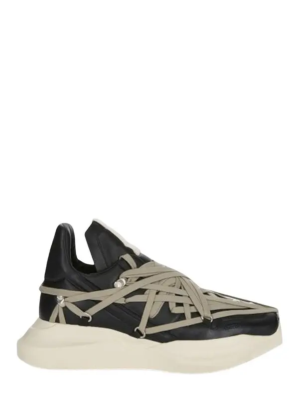 Rick Owens Porterville Megalaced Geth Runner - Black/milk