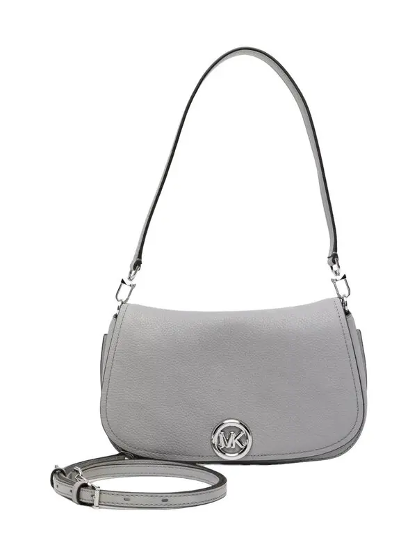 Michael Kors Nolita Medium Leather Convertible Shoulder Bag - Grey